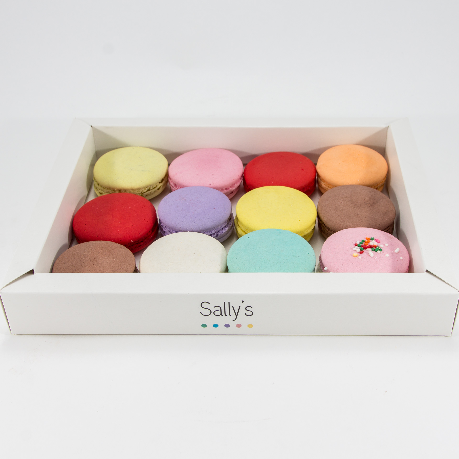 12 Piece Macarons Box – Sallys